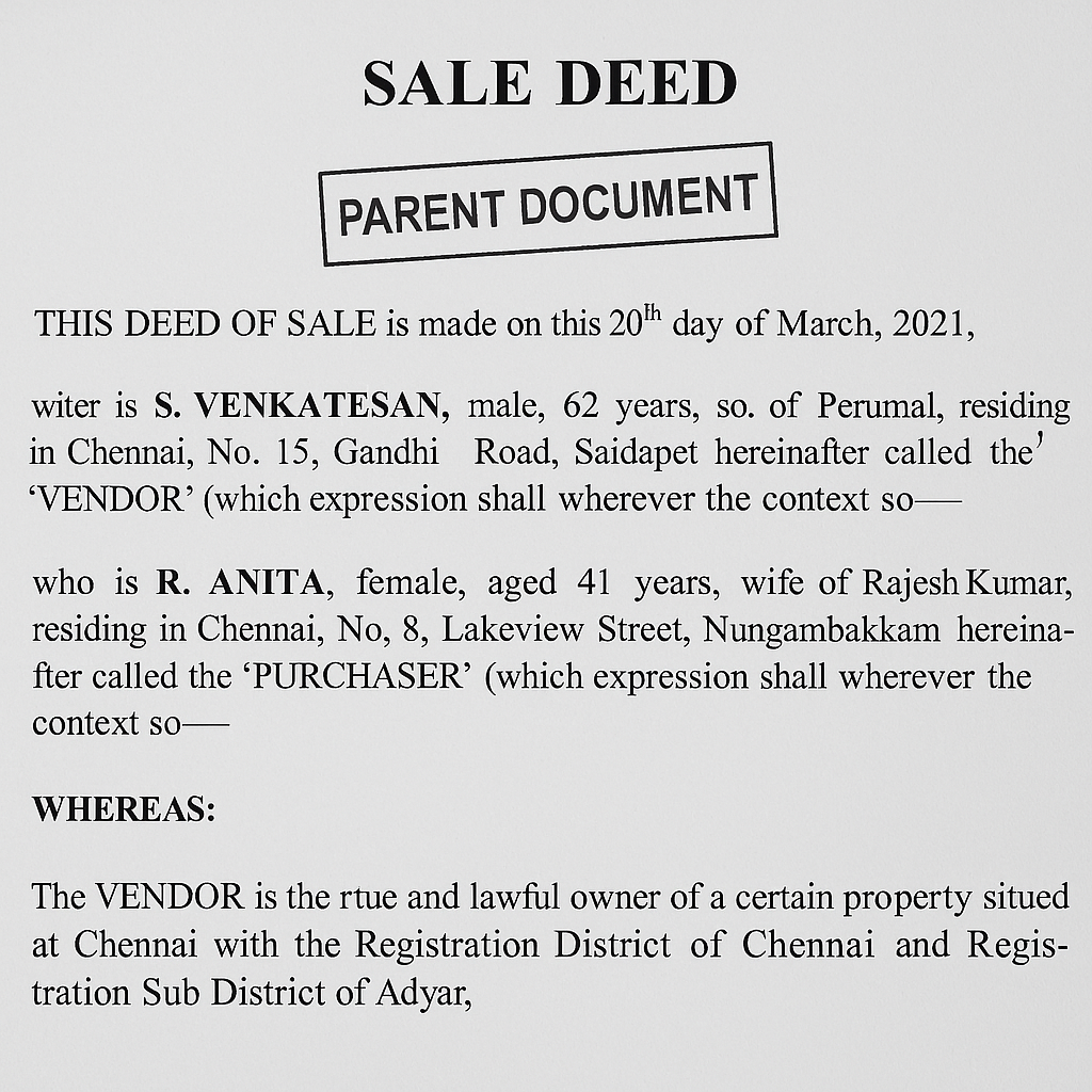 Parent Document in Tamil Nadu Real Estate: What It Is, Why It Matters ...
