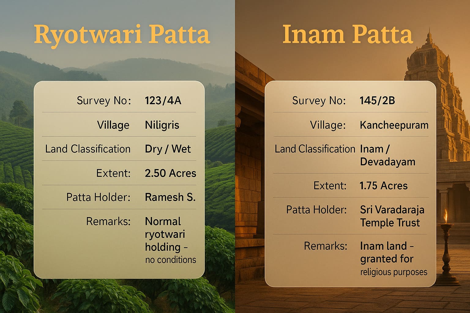 Ryotwari vs Inam Land in Tamil Nadu: Key Differences Every Buyer Must ...