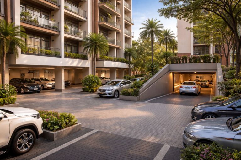 Types of Car Parking in Apartments Explained: Independent, Visitor ...